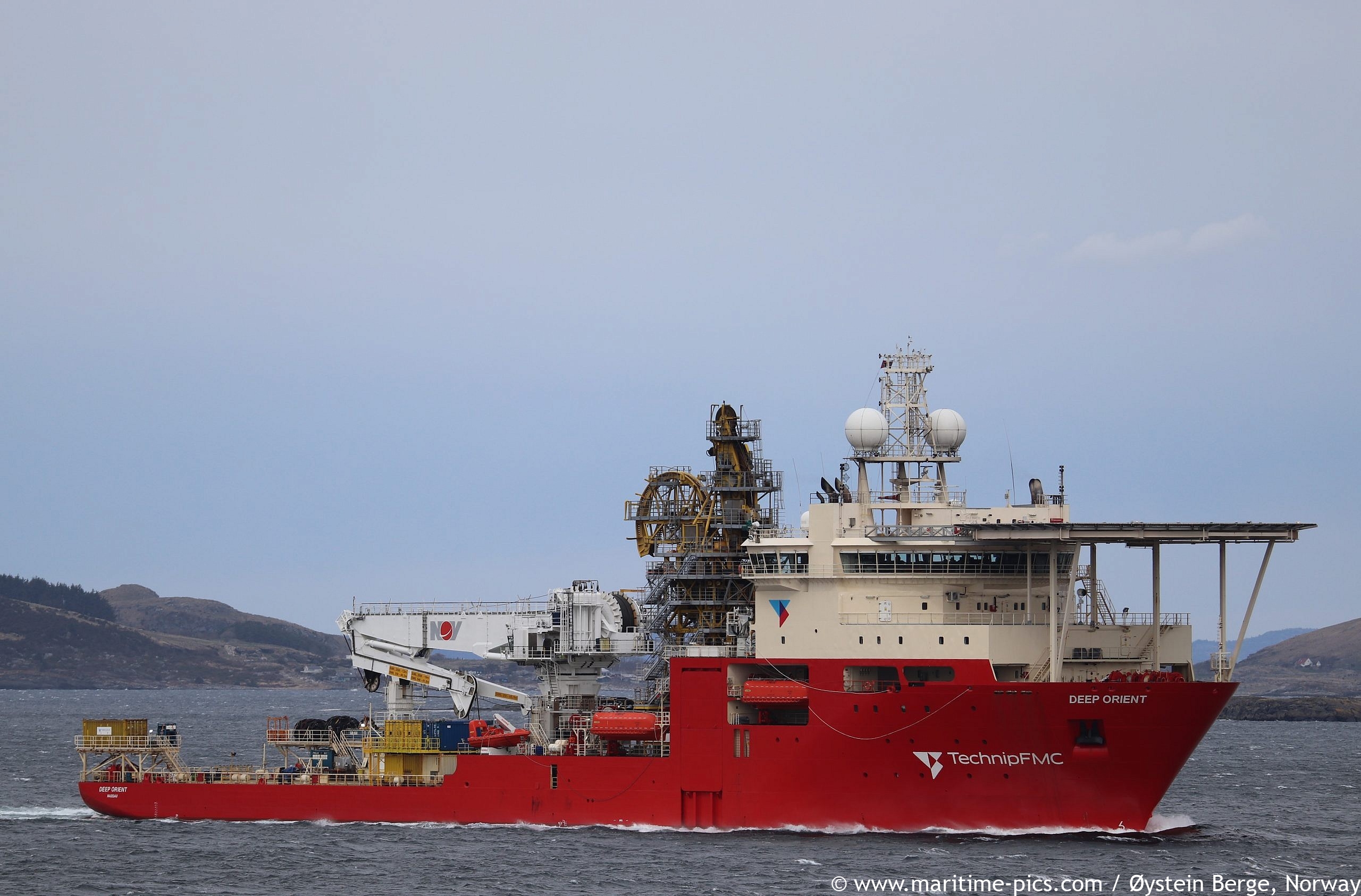 “DEEP ORIENT” PASSING MEKJARVIK, 12 APRIL 2023, ON HER WAY TO STAVANGER ...