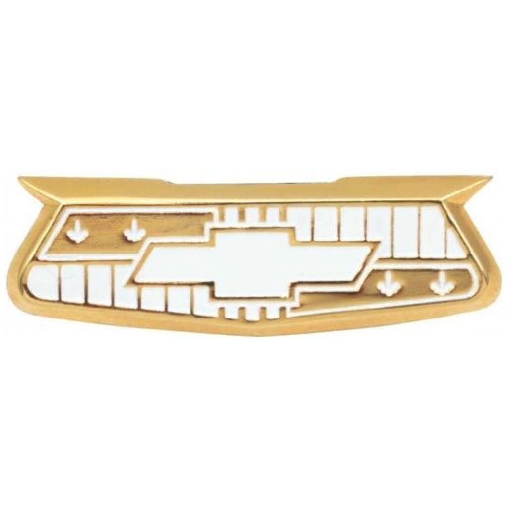 "CREST" Emblem Chevrolet 1957 Bel Air - matonostalgi.se