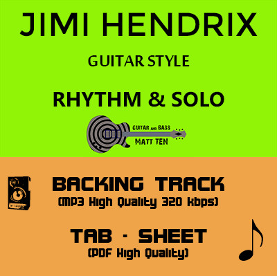 JIMI HENDRIX STYLE Rhythm & Solo – Backing Track & TAB | MATT TEN