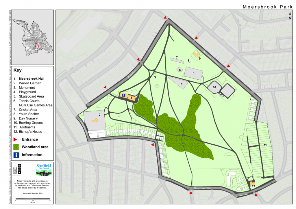 Visitor Map | Meersbrook Park Users Trust