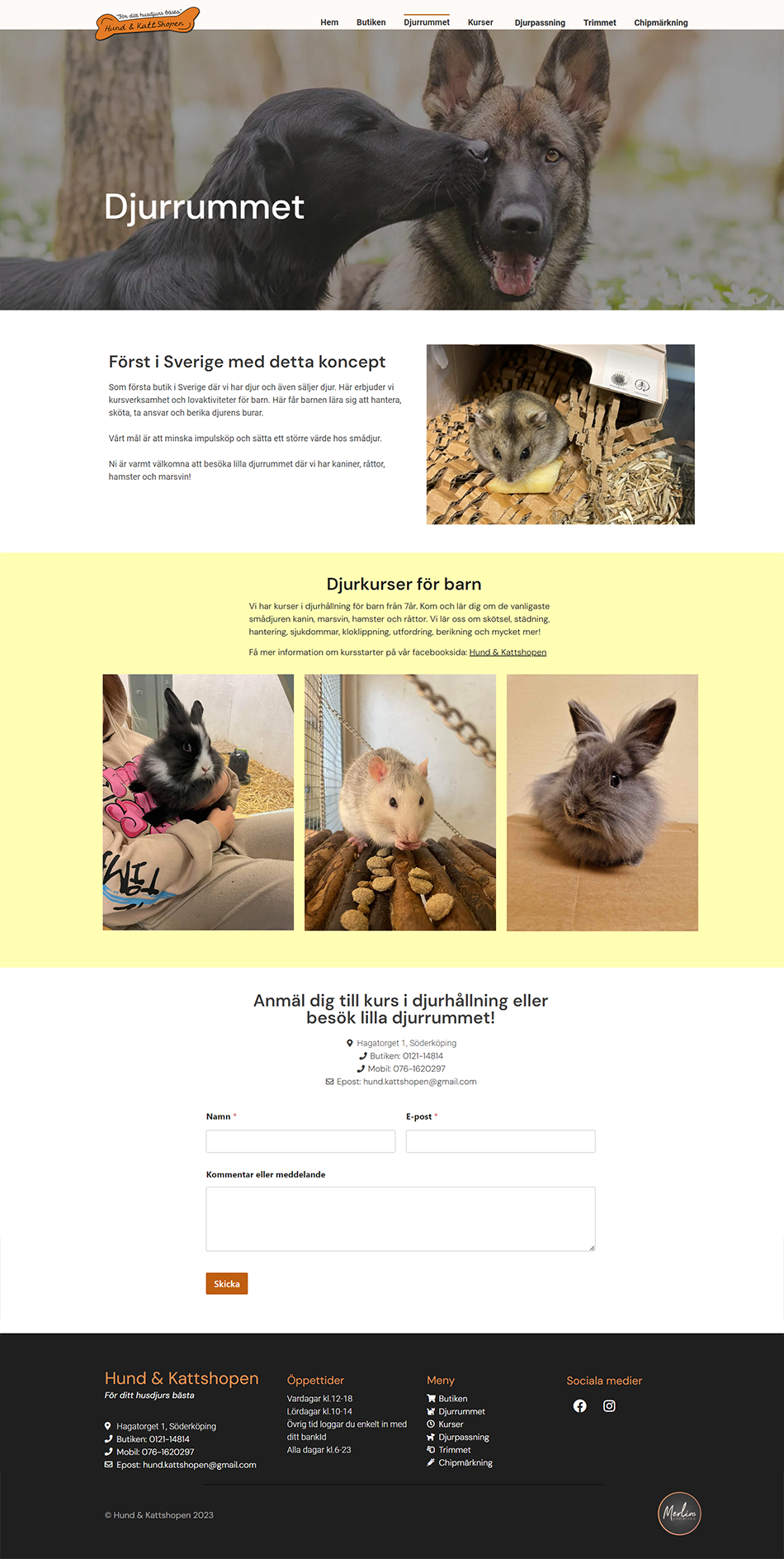 Hund och Kattshopen - Merlins Creative