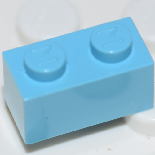 Modulex Brick 1×2 (Mx1121M) Mx Pastel Blue – Minifigur.se