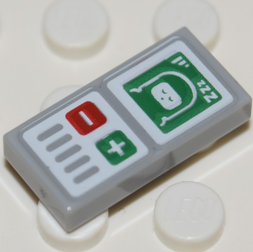 Flat Tile 1X2 ”No. 1” (3069) Medium Stone Grey – Minifigur.se