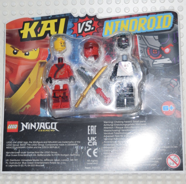 112113 Kai vs. Nindroid blister pack – Minifigur.se