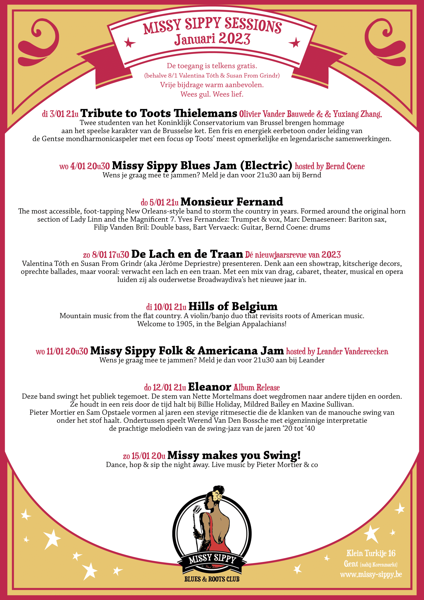 Missy Sippy Blues & Roots Club – Klein Turkije 16, Gent