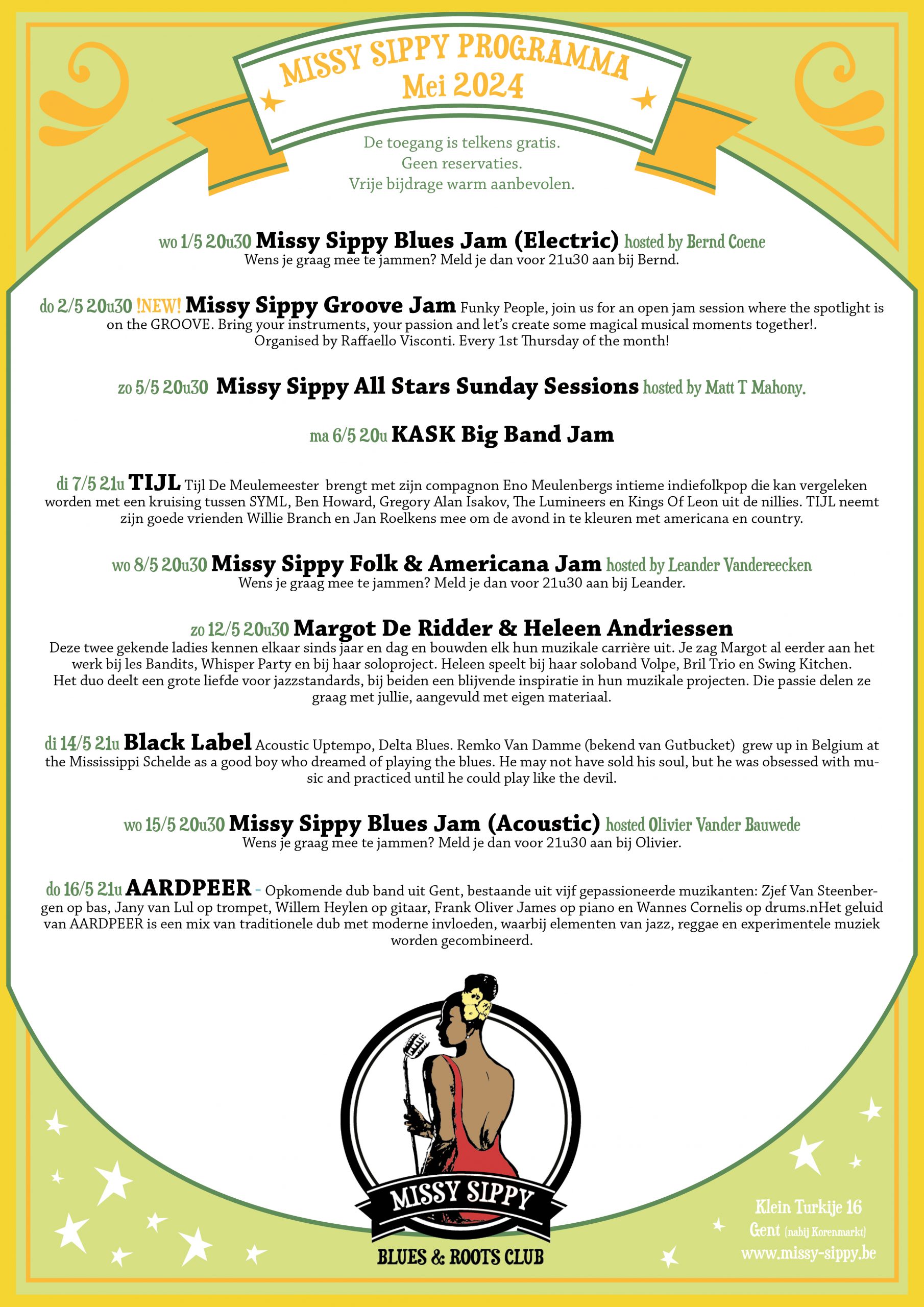 Missy Sippy Blues & Roots Club – Klein Turkije 16, Gent