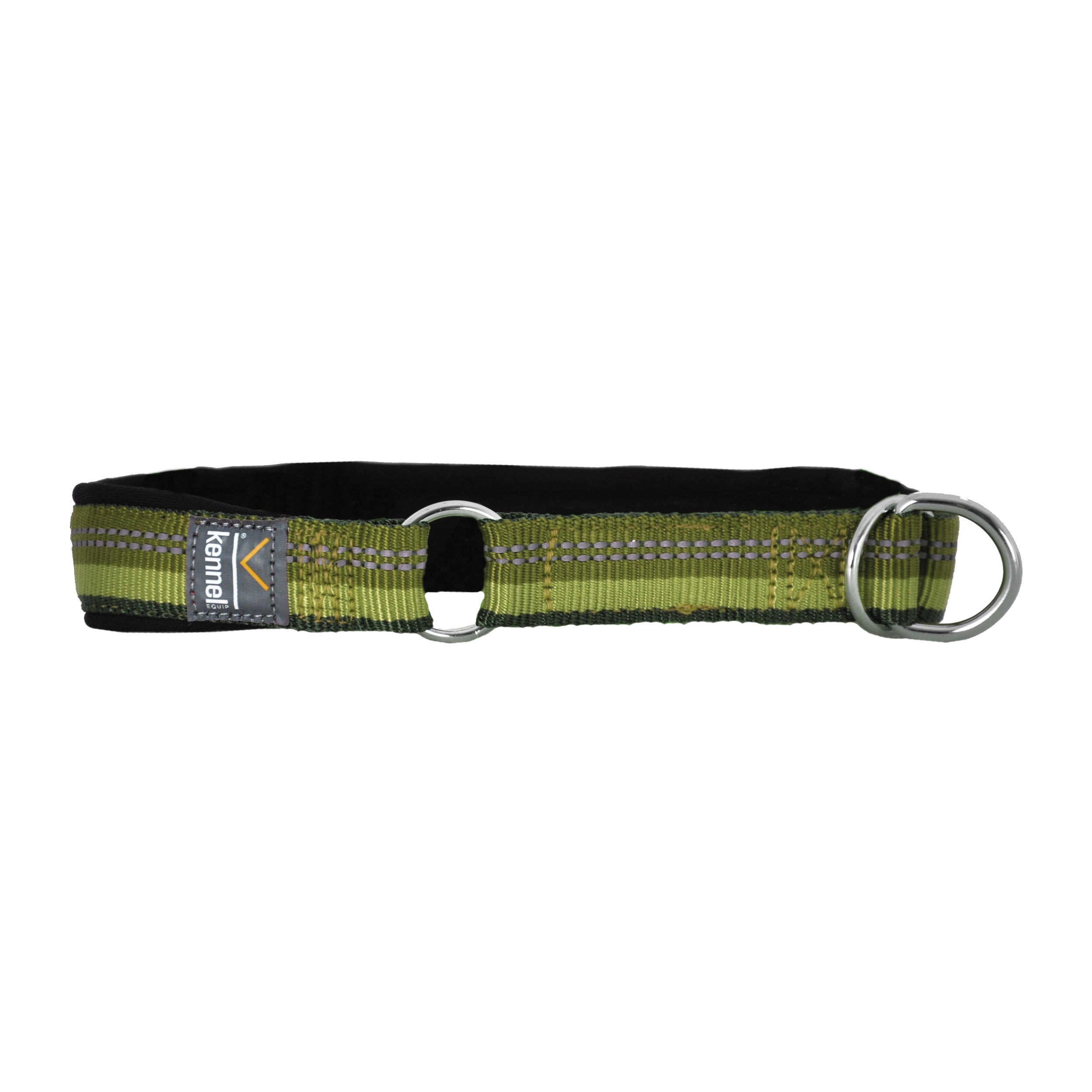 KENNEL EQUIP Dog Halsband Halvstryp Active, Grön 54-62cm x 35mm - MittZoo.se