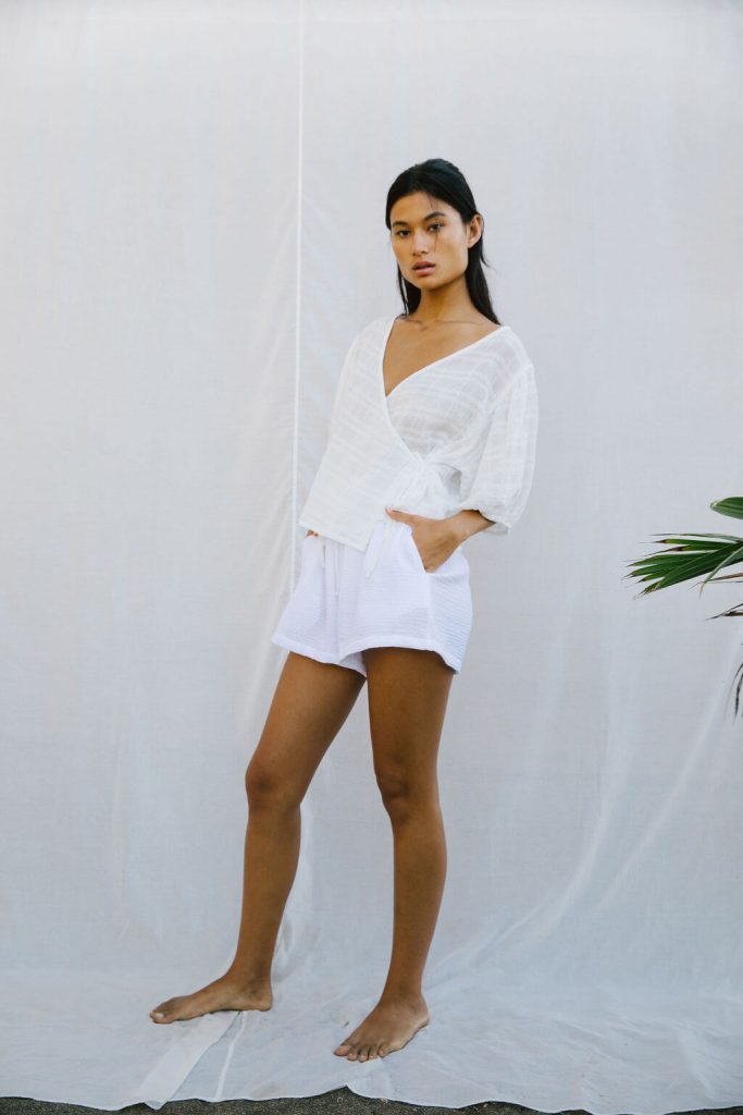 Ella Wrap Top | White – morsel
