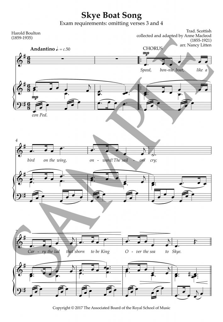 Skye Boat Song - Musical Director