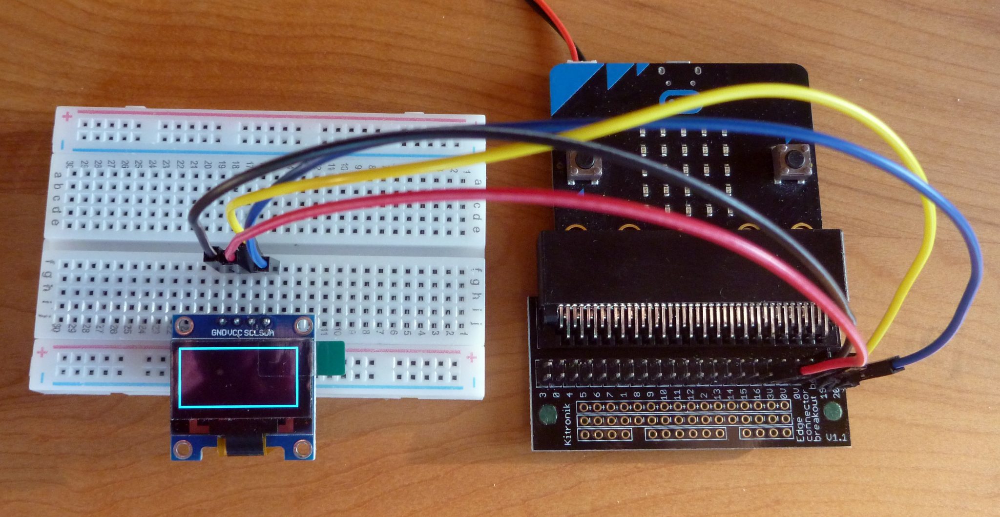 Anvendelse af OLED-Display til Micro:bit | Min micro:bit