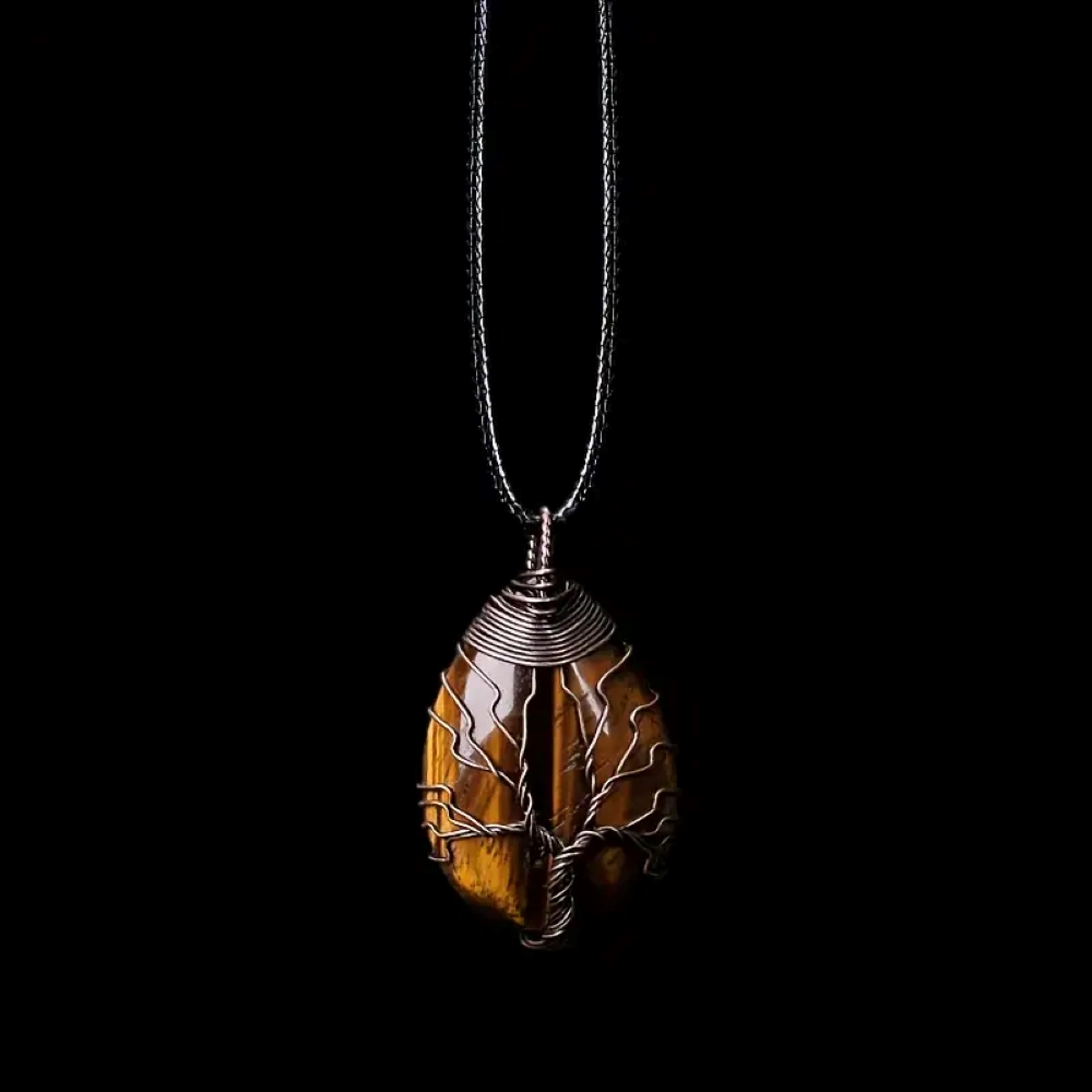 Tiger Eye Pendant Necklace – Mystical Realms Spiritual Shop