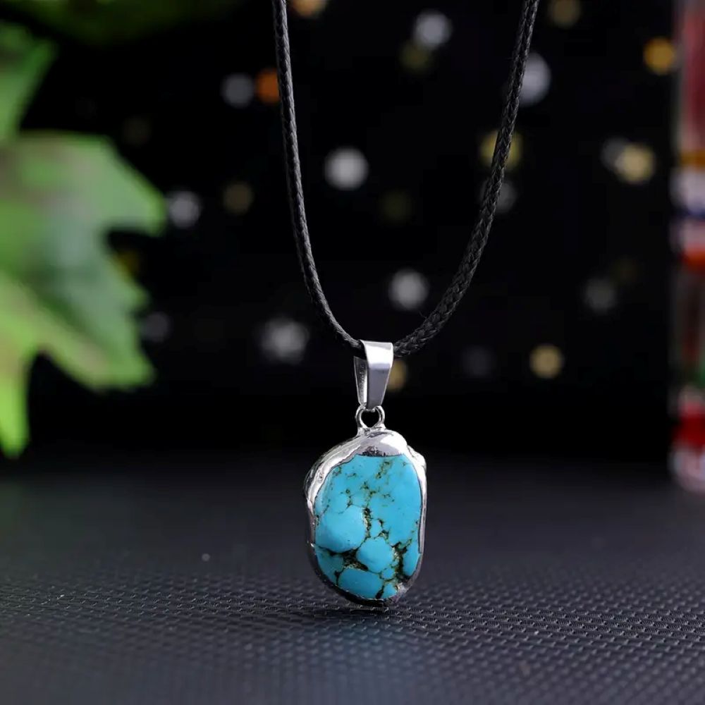 Turquoise Stone Pendant Necklace – Mystical Realms Spiritual Shop