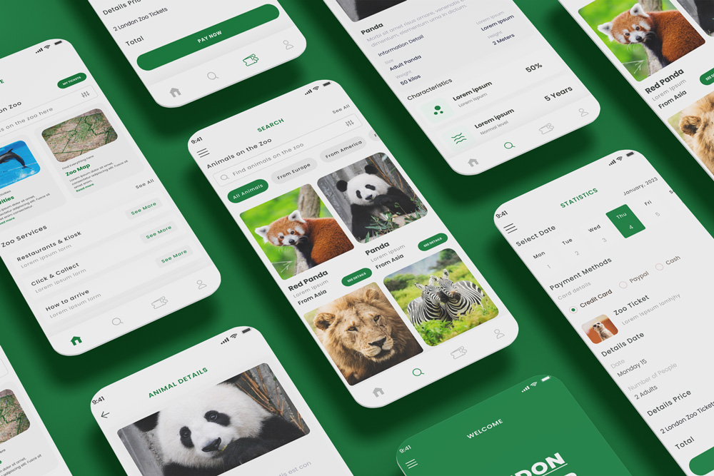 Animal Zoo, Wildlife Park, Zoological Garden & Aquarium App Template