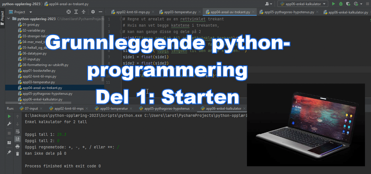 Grunnleggende Python Programmering 6283