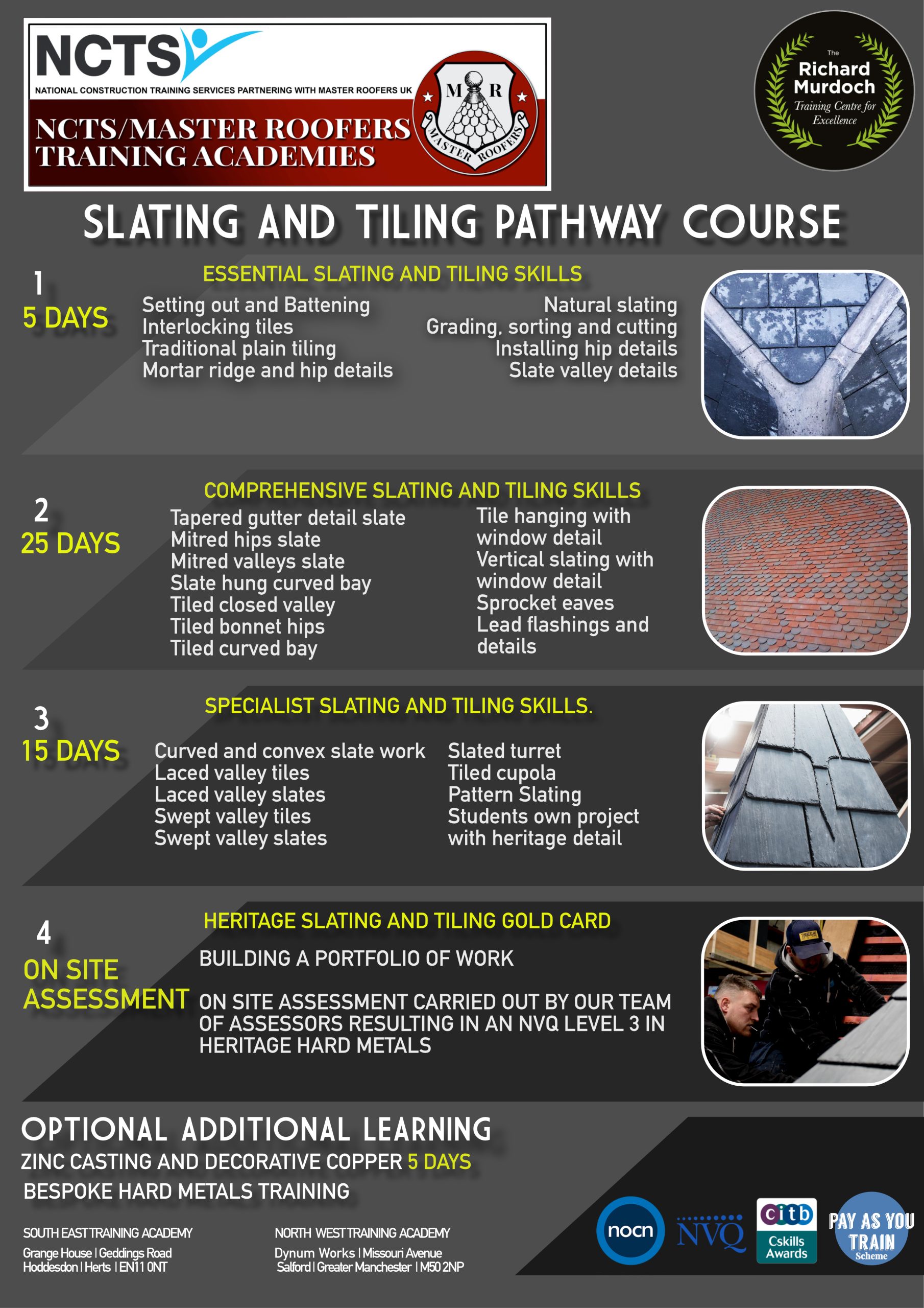 Courses Dates - National Construction Training Services | Roofing Courses