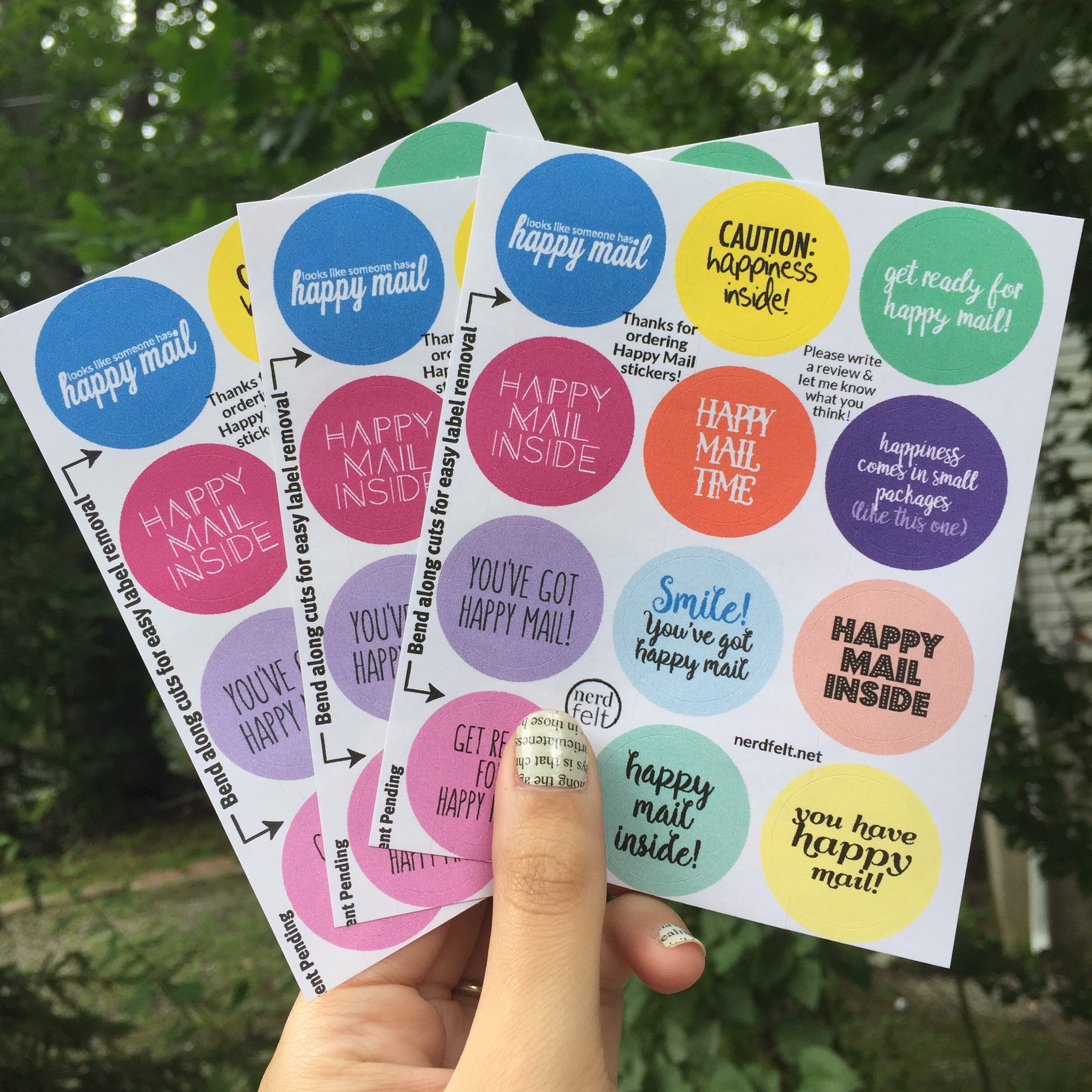 Happy Mail Sticker Assortment - nerdfelt