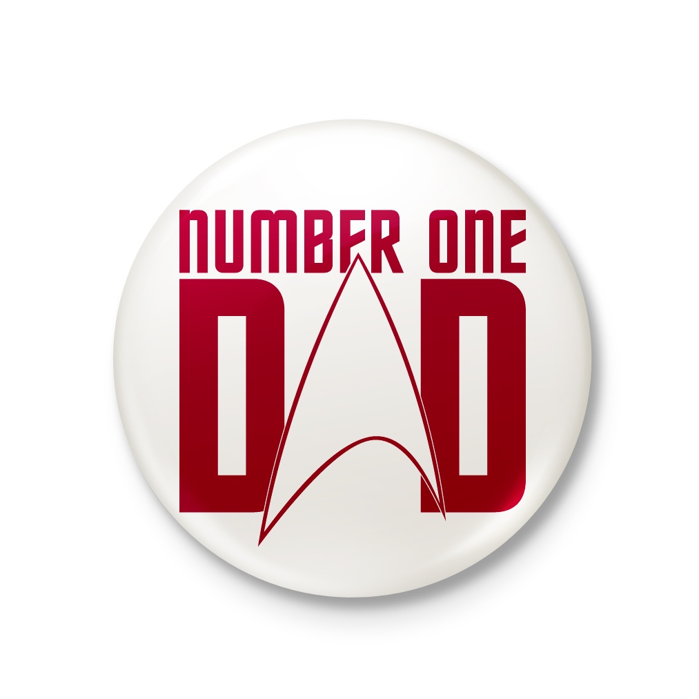 “Number One Dad” Pinback Button – nerdfelt