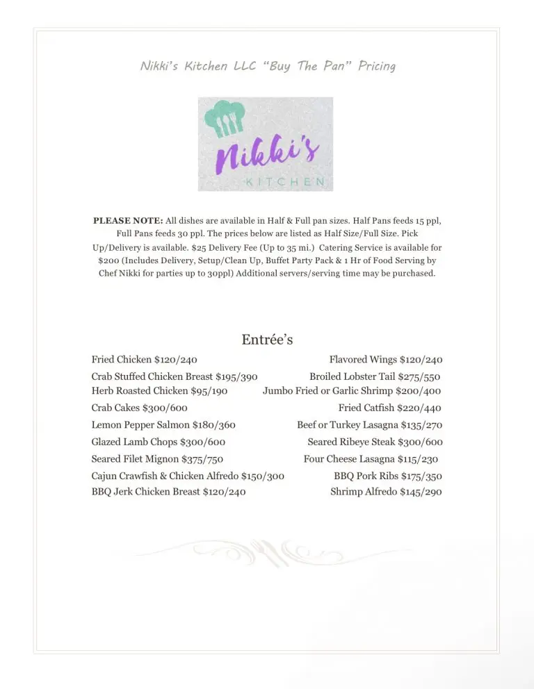 “Buy the Pan” Catering – Nikki's Kitchen ATL