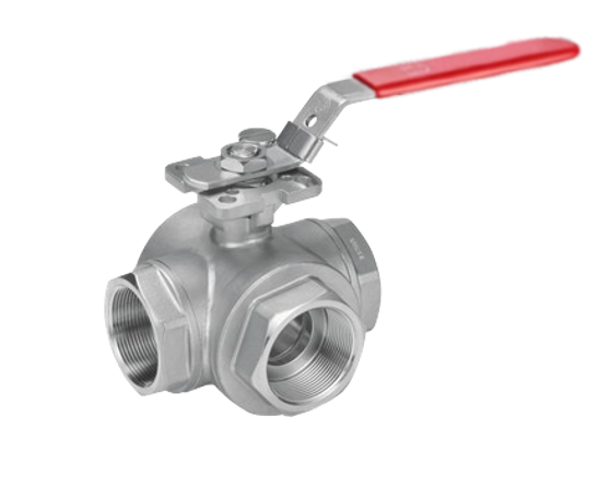3-Way Ball Valve - Threaded - PN63 - Nordic Valves