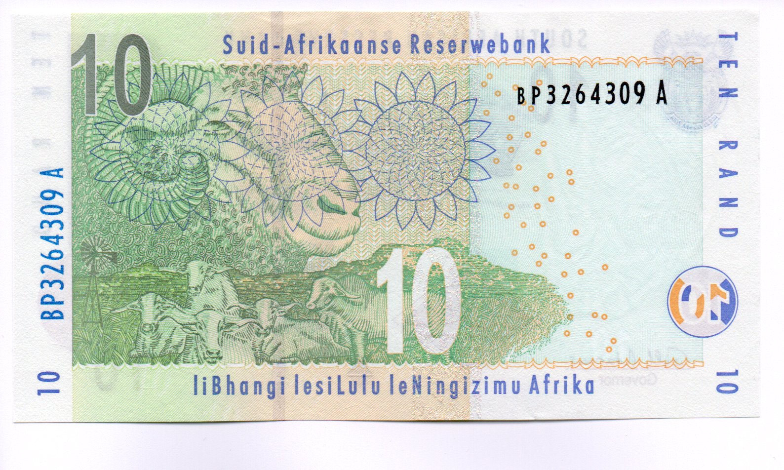 South Africa – 10 Rand 2010 – Pick 128b – Numastic.com