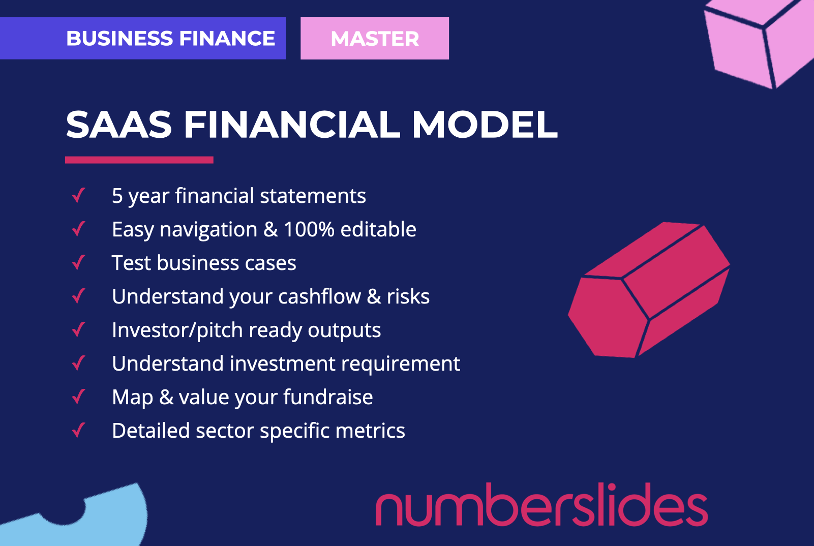 SAAS Financial Model - numberslides