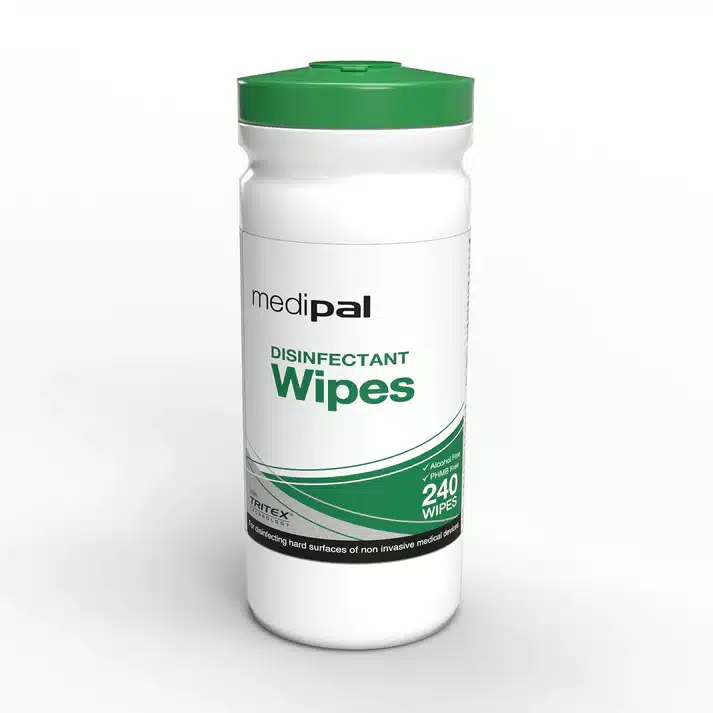 Medipal Universal Disinfectant Wipes - 240pk Tub - Nursecall Mats