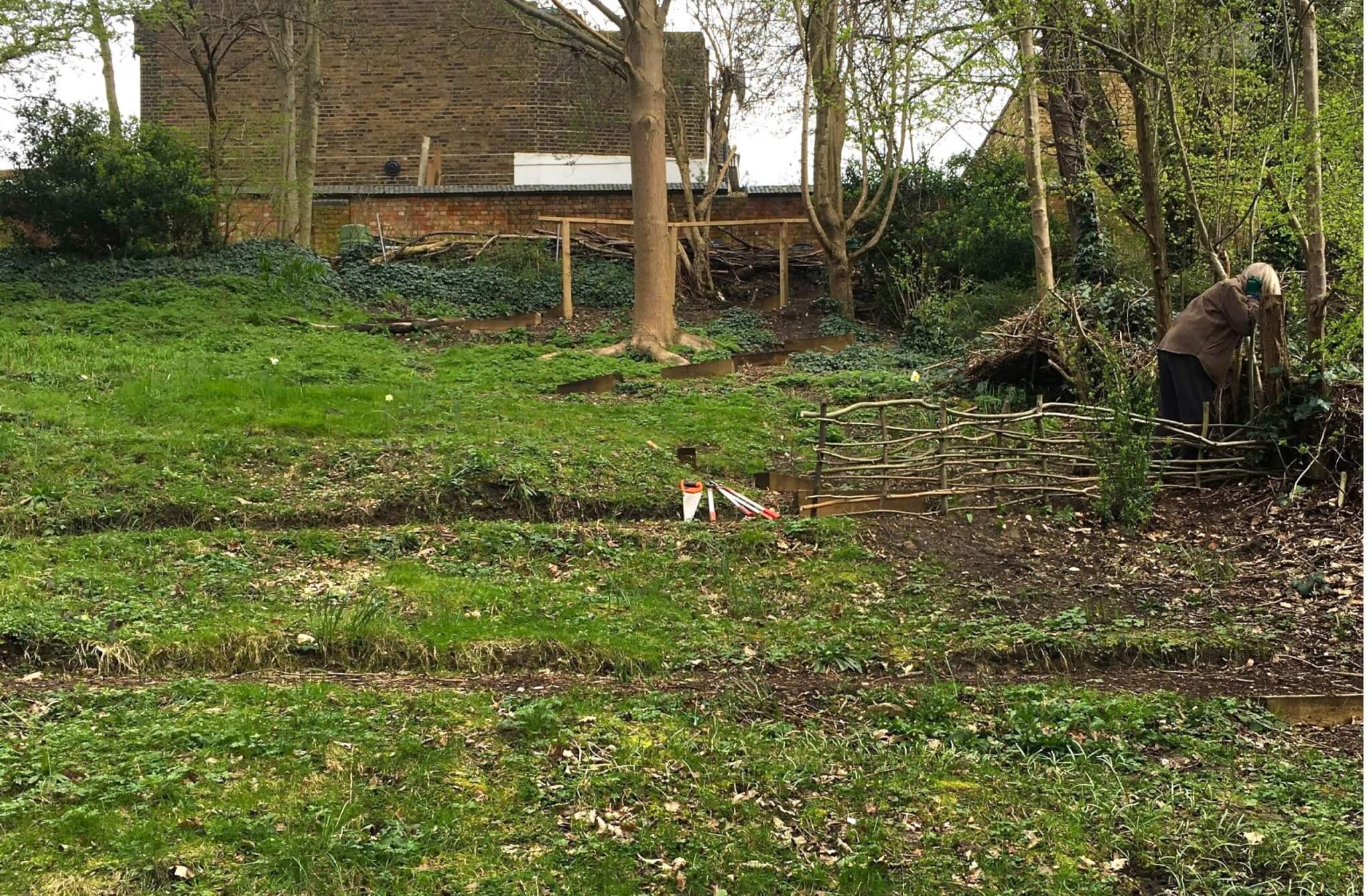 A new fence - Olden Community Garden