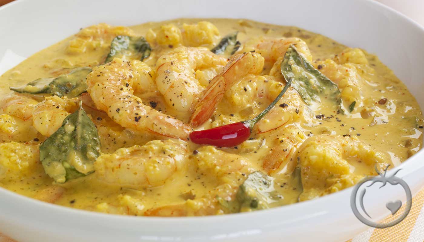 Thai - reker i kokosmelk - Oppskriftskroken Skalldyr