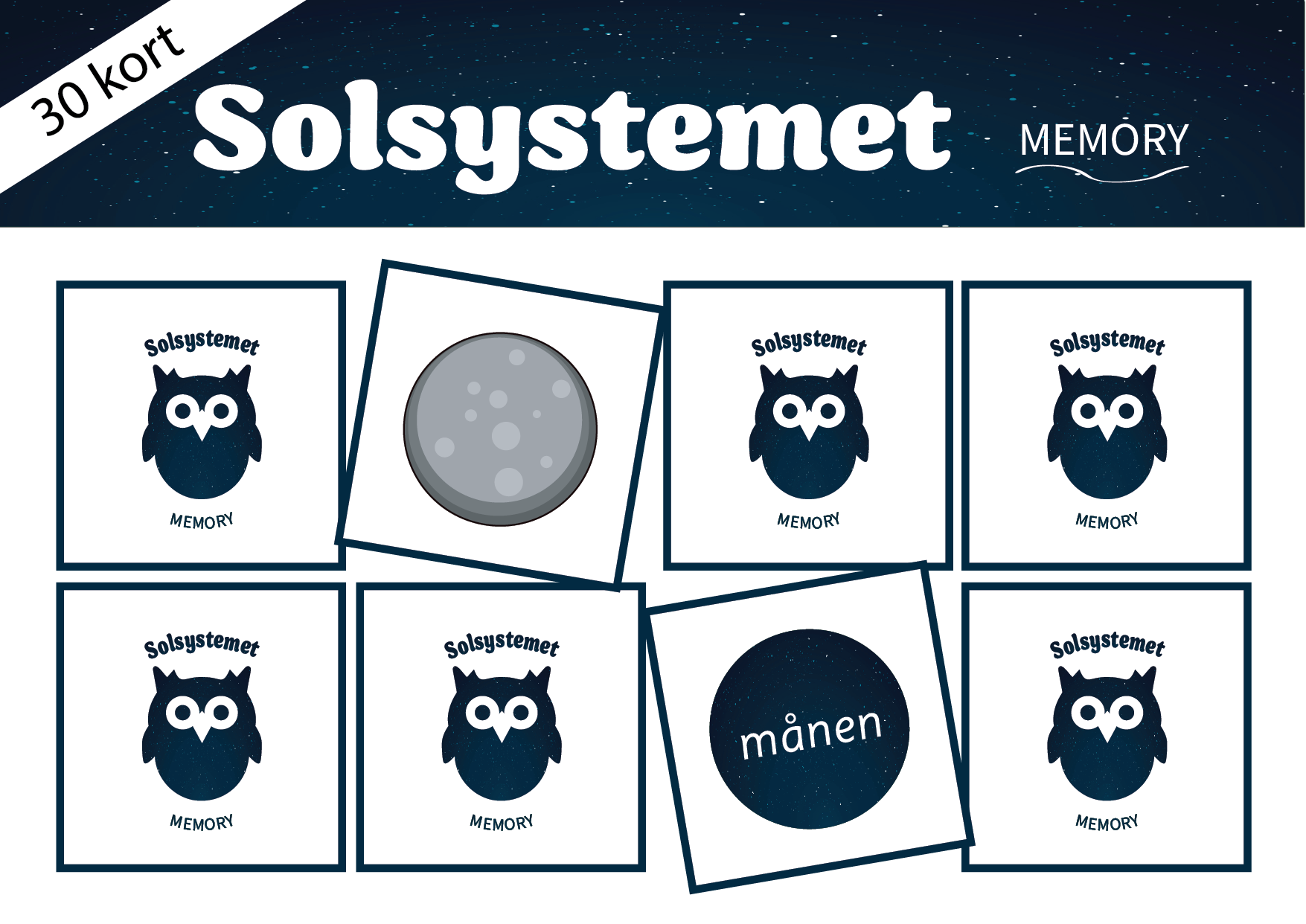 Memory: solsystemet – Pedly