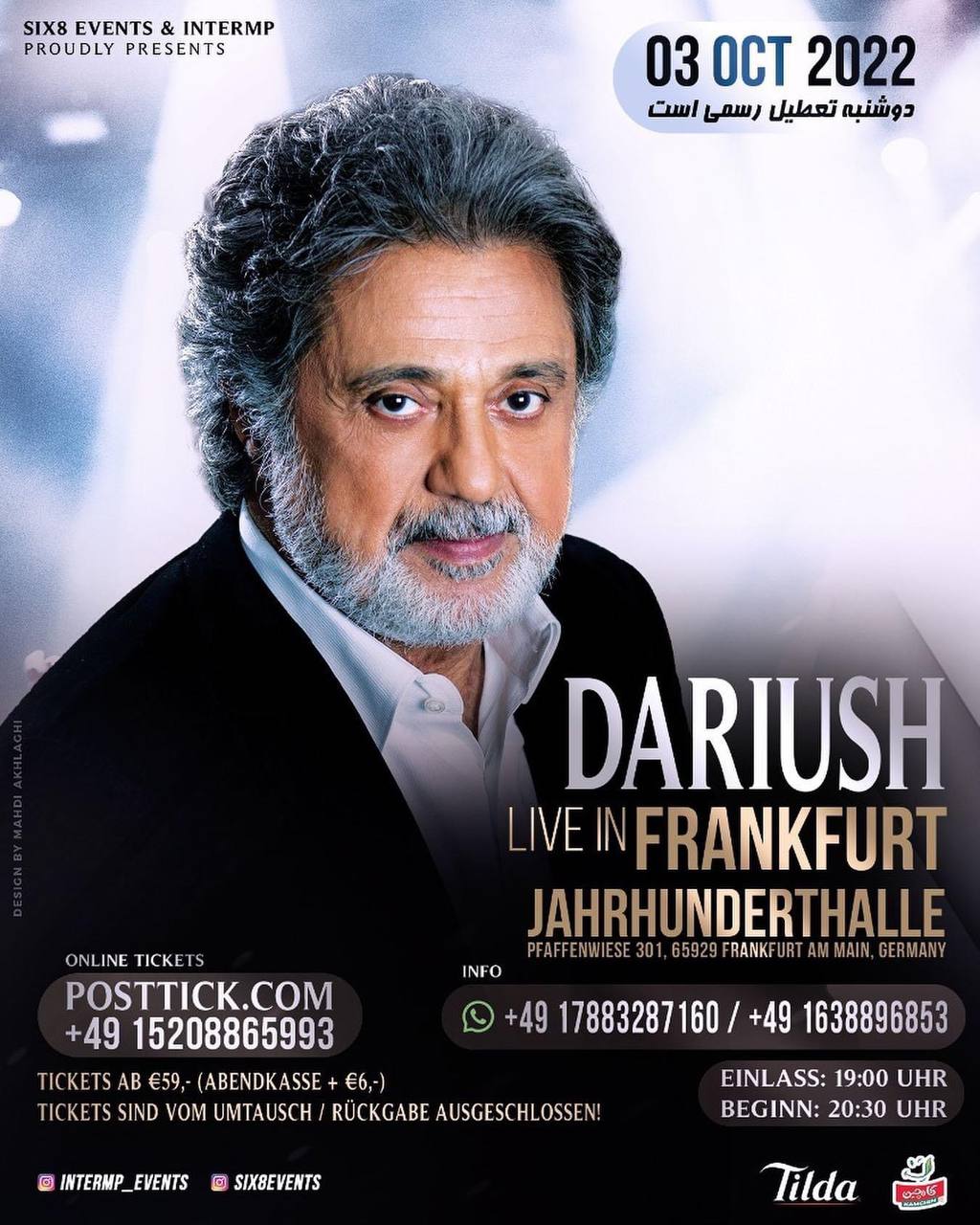 Dariush live on stage Frankfurt – persivent.com