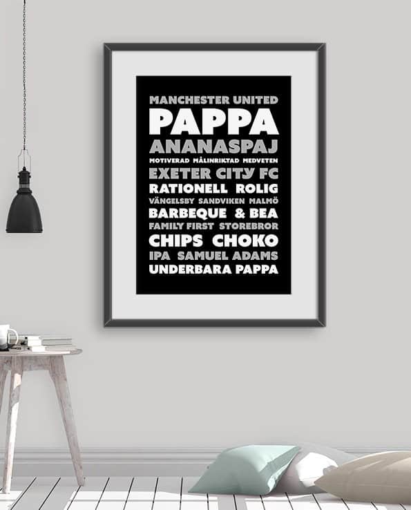 Poster Min Pappa — Personliga Presenter