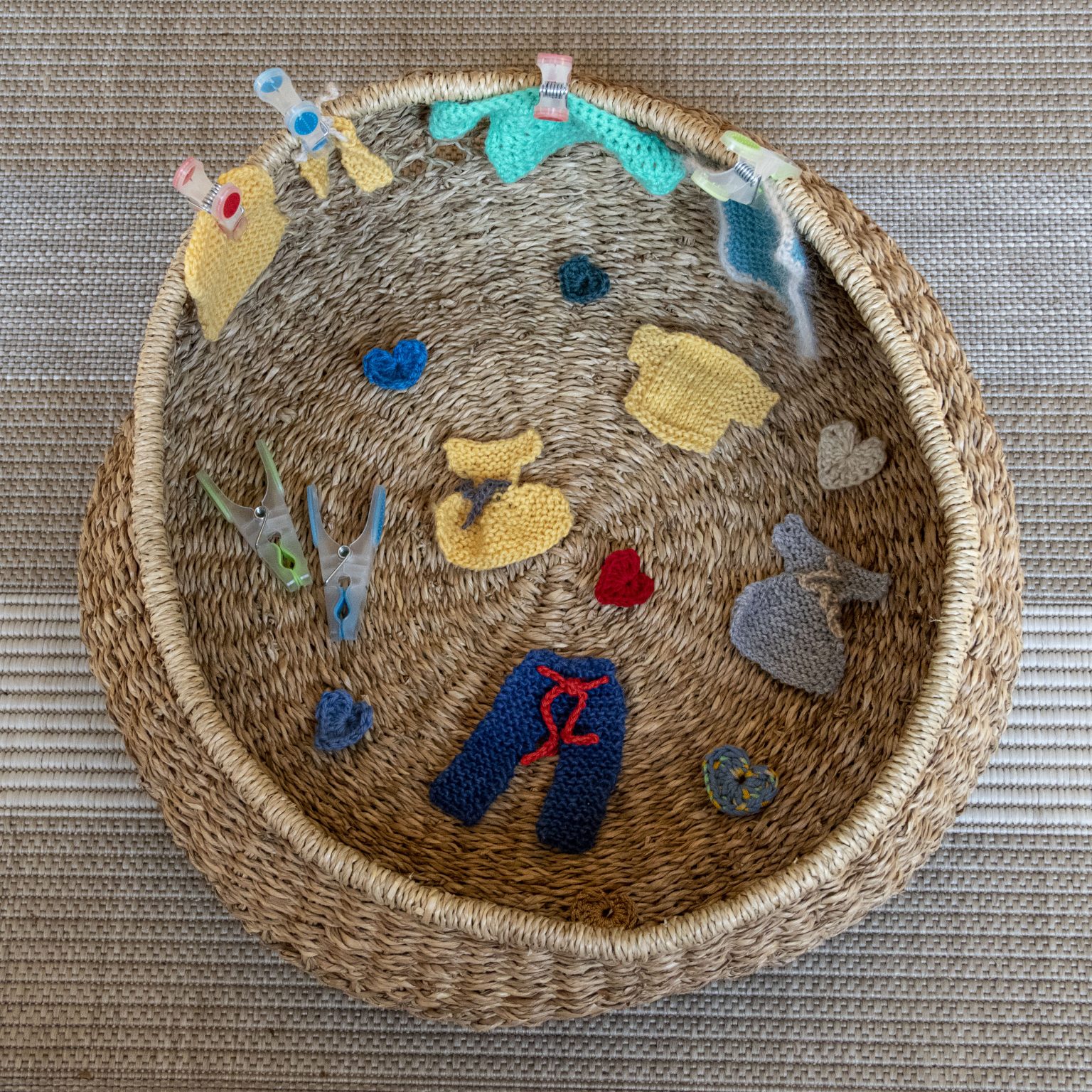 Corde à linge – Motricité fine – Pigeon Vole