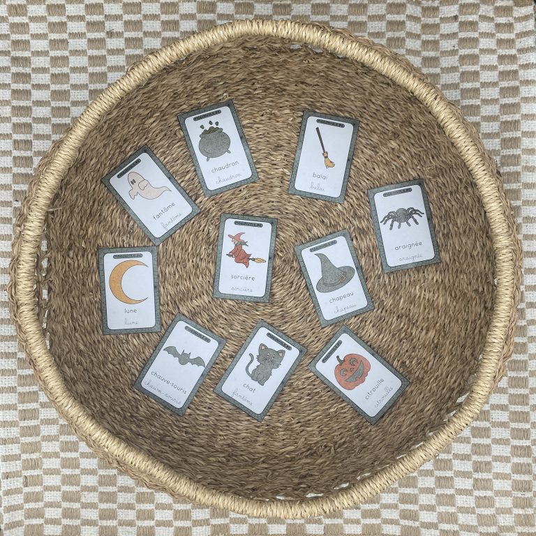 Cartes de vocabulaire – Halloween – Pigeon Vole