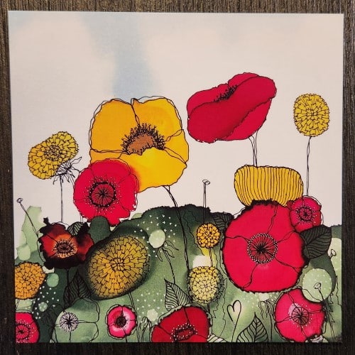 Konstkort - Mia Gråhammar - The sun always shines for us - Plingon