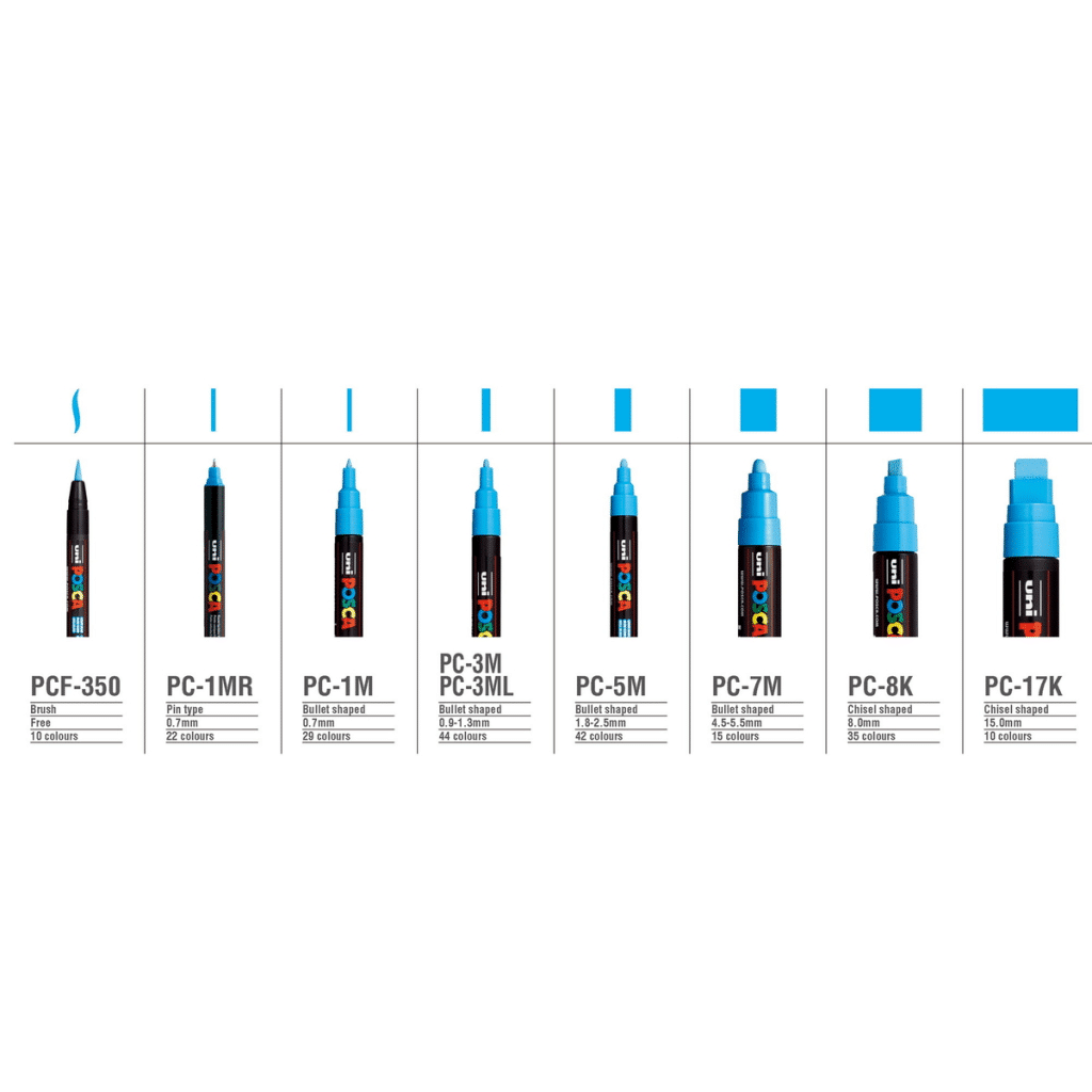 Posca PC-1M 0,7-1mm - Yellow - Plingon