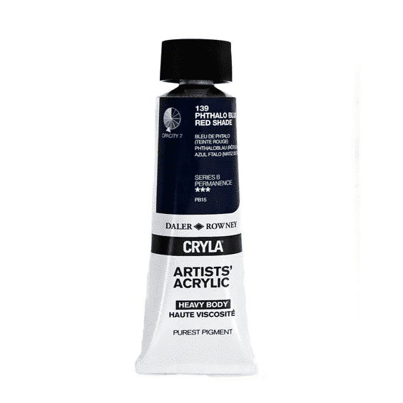 Cryla Artists’ Acrylic 75ml - Phthalo Blue Red Shade (B) - Plingon