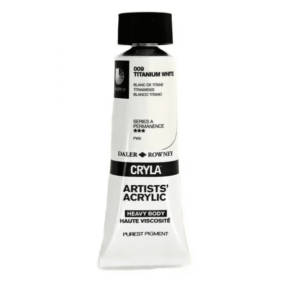 Cryla Artists’ Acrylic 75ml - Titanium White (A) - Plingon