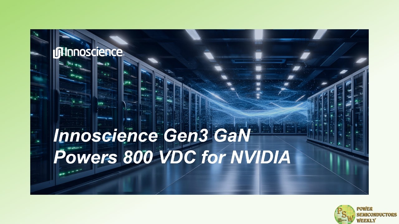 Innoscience and NVIDIA Partner to Power Next-Gen AI Data Centers with 800V GaN-Based ...