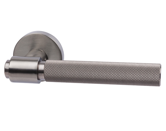 Axes-T Lever Handle, for door thickness 35-43 mm (Brushed Black Nickel ...
