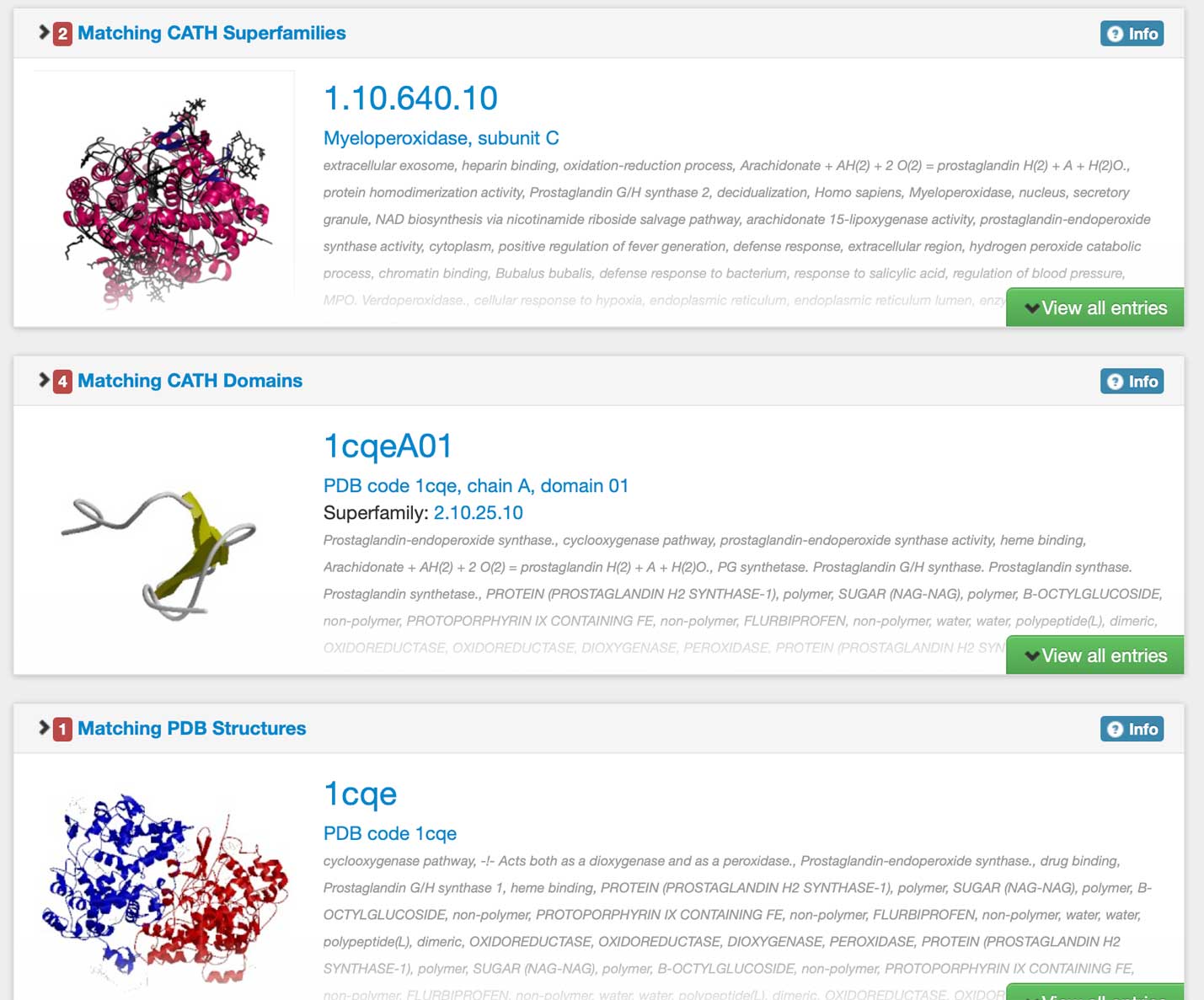 Protein Domains & Fold Classification, CATH Database