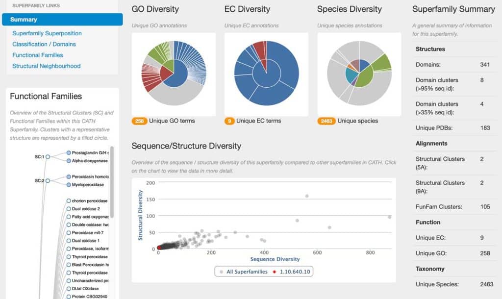 Protein Domains & Fold Classification, CATH Database
