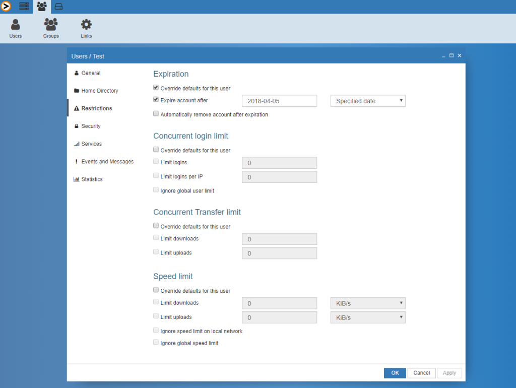 Advanced Account Expiration - ProVide Server: Private Cloud Solutions ...