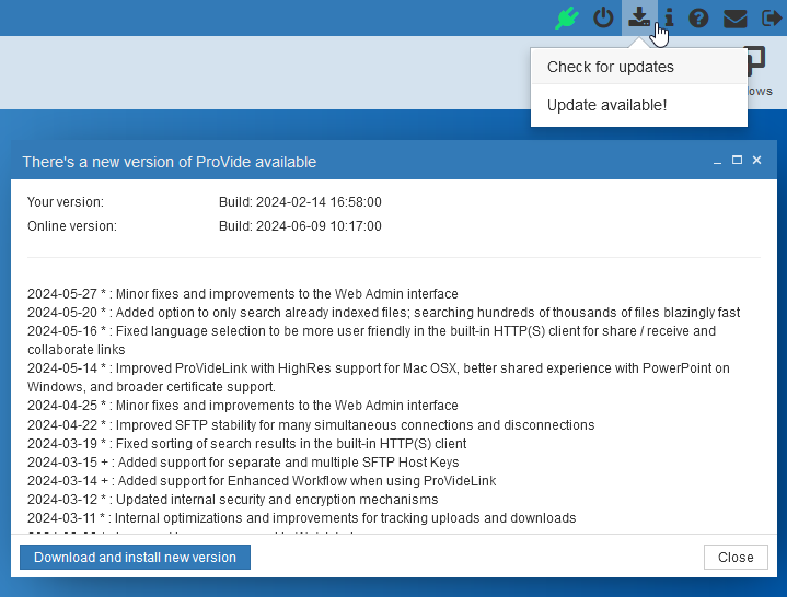 How do i update ProVide to the latest version? - ProVide Server ...