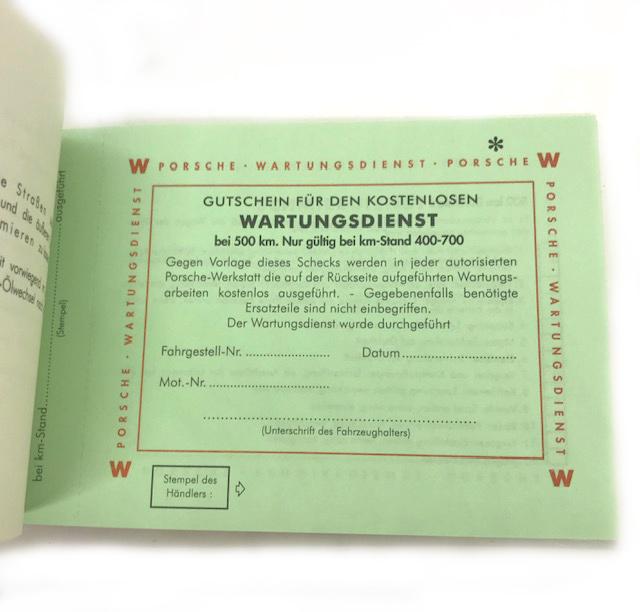 Book, Service Book in German - 356, 356A - PRS 356 - Porsche 356 Parts ...