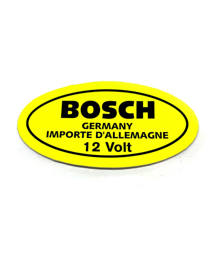 Decal / Sticker, Ignition Coil Bosch 12 Volt - PRS 356 - Porsche 356 ...