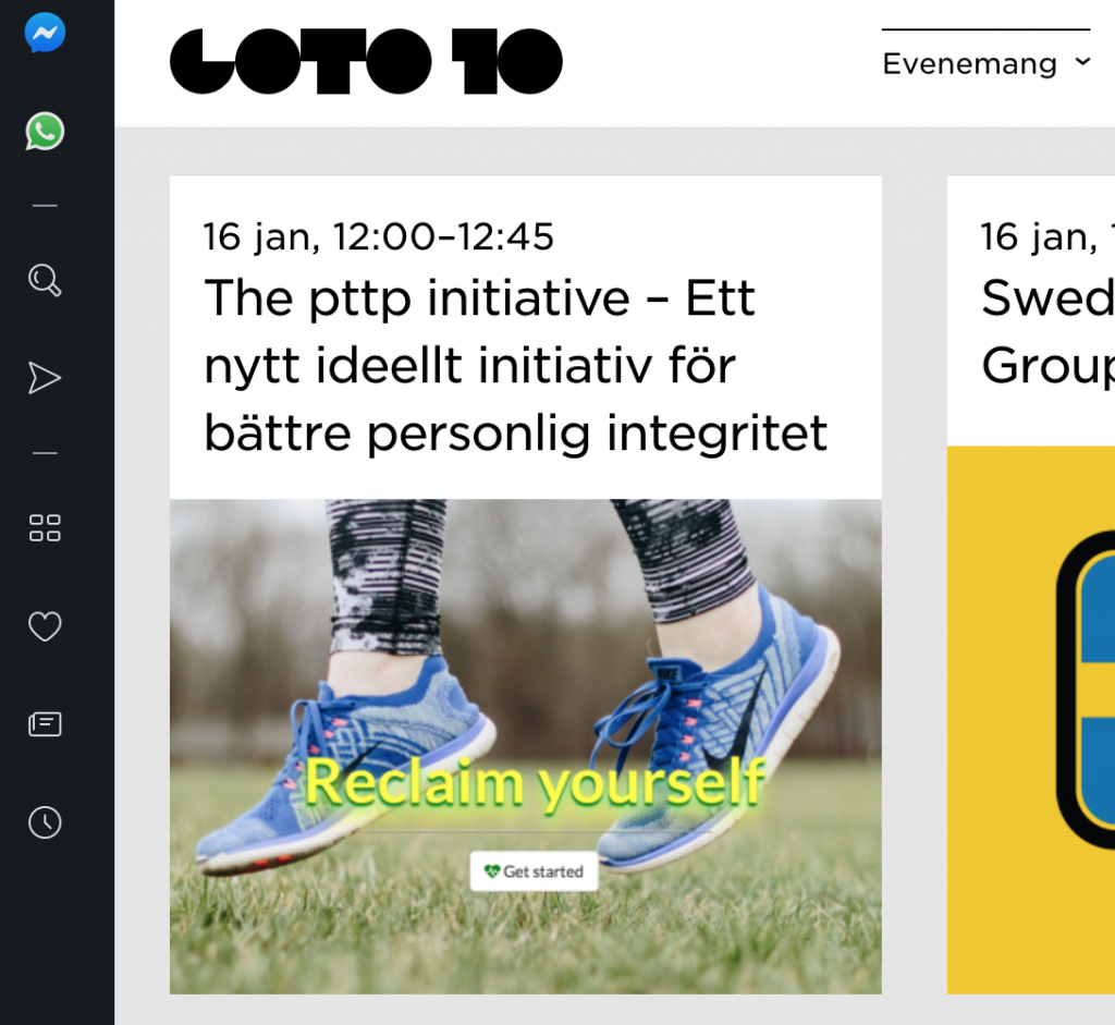 Presentation of pttp in January – the pttp initiative