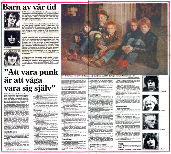 Pressklipp om svenska punkare – Punktjafs