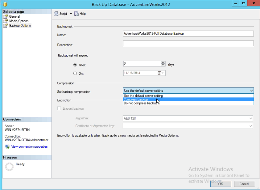 Database Shrink 與 Backup Compression 介紹 – 軟體品管的專業思維
