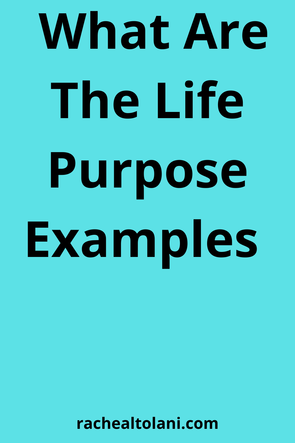 What Are The Life Purpose Examples