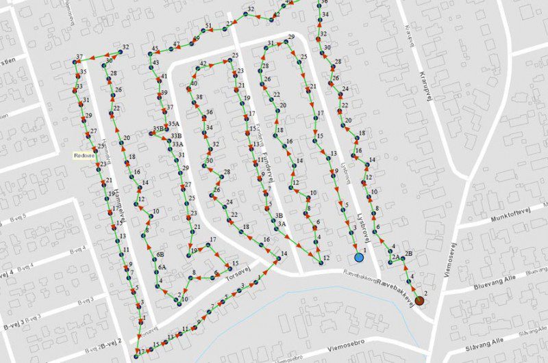 Route Planning for mail delivery routes, news papers and TMC with printed